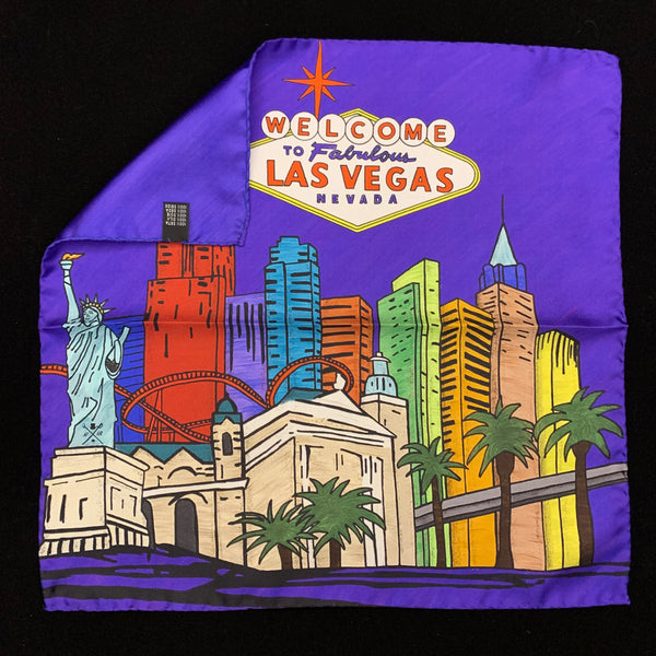 Fabulous Las Vegas Purple Pocket Square – Gentleman Rogue